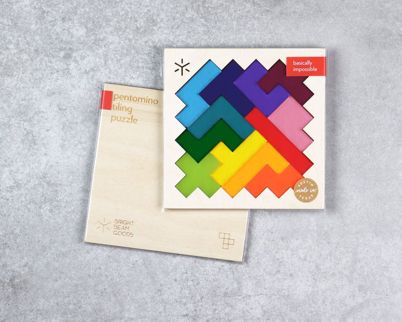 Rainbow Pentomino Puzzle - Bright Beam Goods